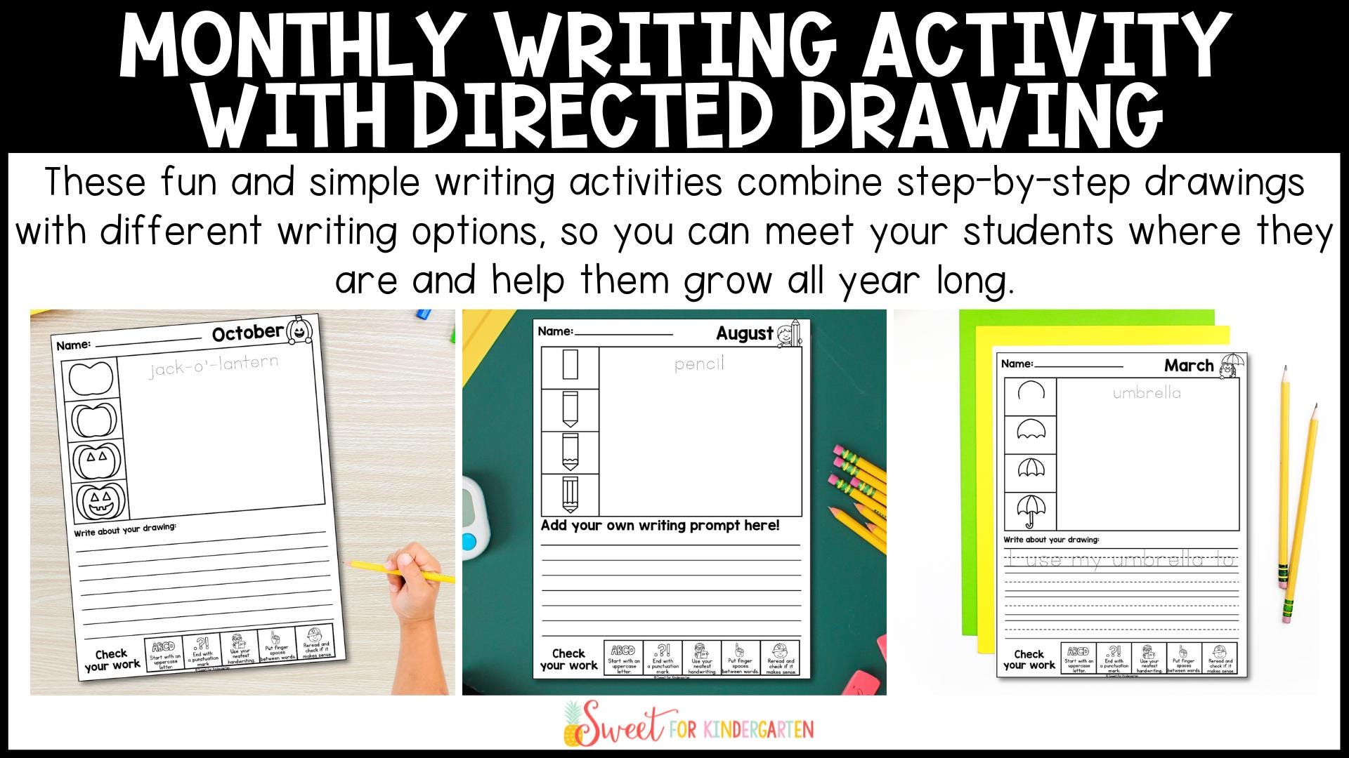 Directed Drawing Writing Prompts: Holiday & Seasonal (PDF Download) - Etsy