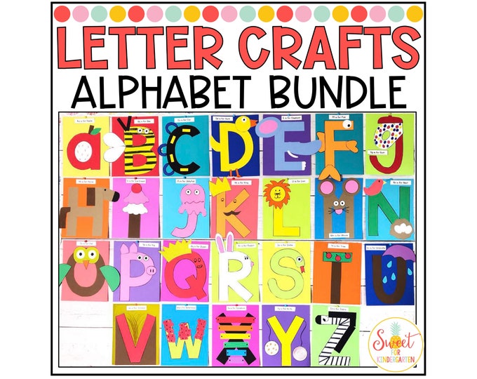 Lowercase Alphabet Crafts for Kids One Page Crafts Practice Letter ...