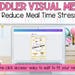 Toddler Visual Menu Template: Customizable Meal Planner (canva) - Etsy
