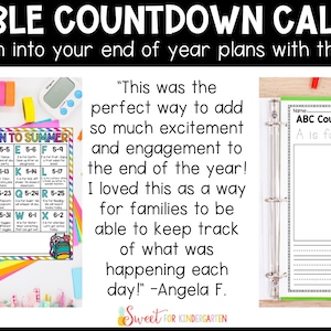 Editable ABC Countdown to Summer Calendar | Fun End-of-year Activities ...