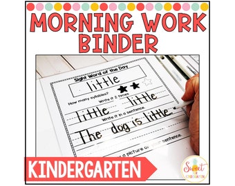 Count and Write Kindergarten Morning Work & Math Centers 20 Days - Etsy