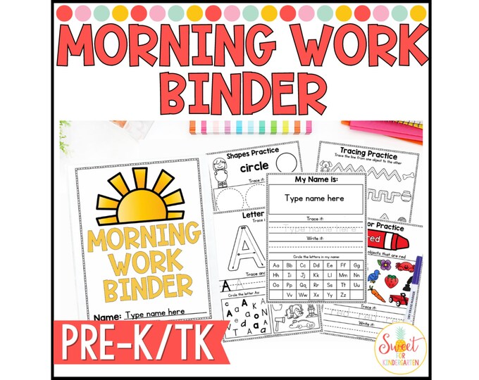 BUILD YOUR OWN Learning Binder, Toddler Busy Binder, Preschool Learning ...