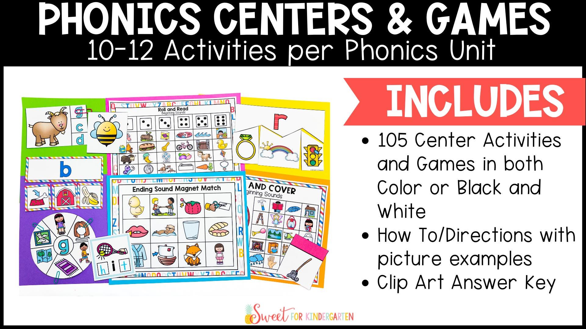 Complete Kindergarten Phonics Curriculum Lessons Activities Worksheets ...