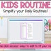 Editable Printable Kids Daily Routine Checklist | Customizable Chore ...
