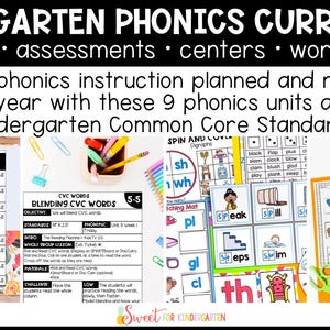 Complete Kindergarten Phonics Curriculum | Lessons Activities ...