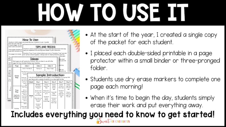 First Grade Morning Work Binder: Reusable Homeschool Activities - Etsy