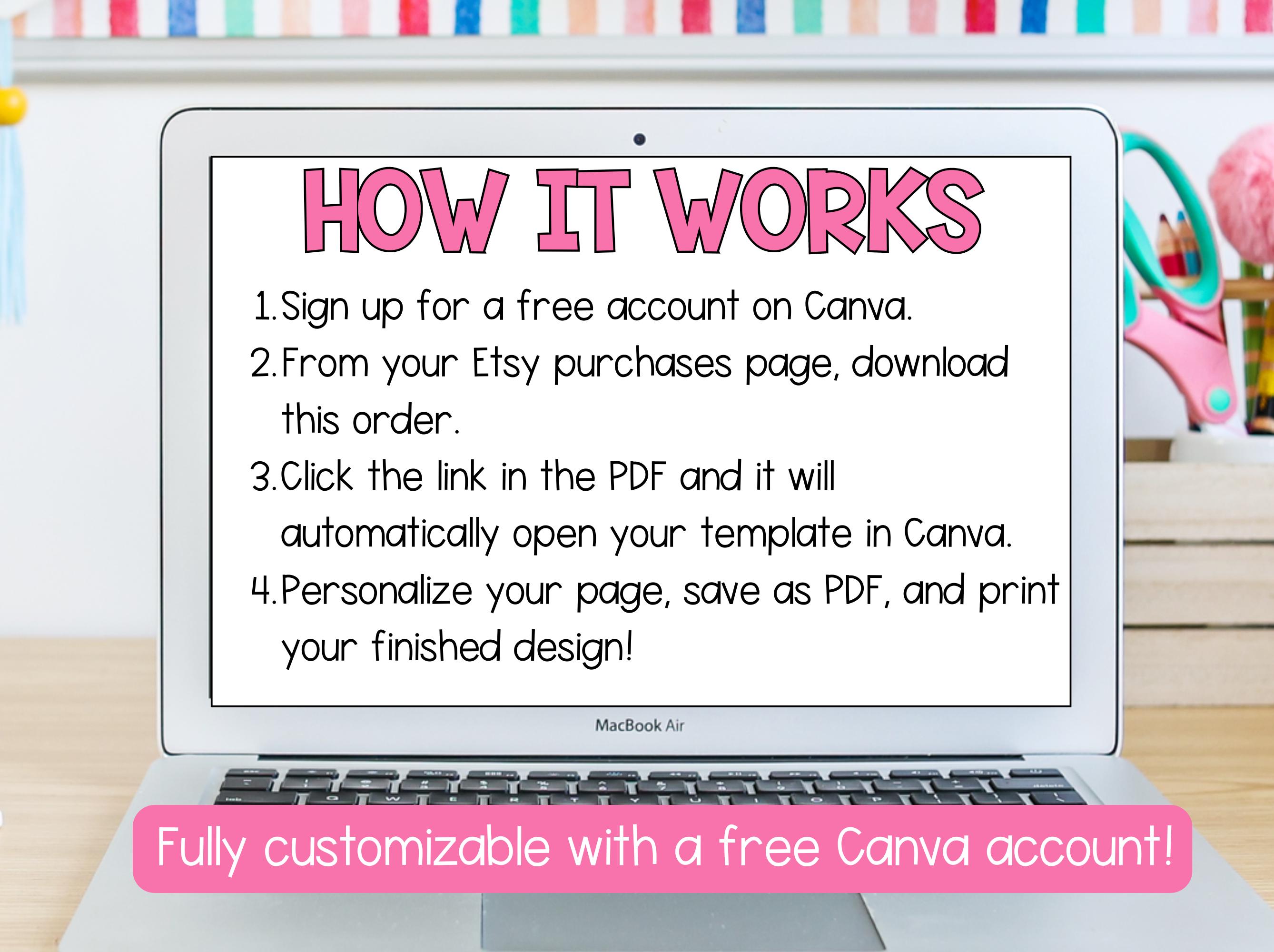 Editable Toddler Visual Checklist Canva Template | Preschool Getting ...