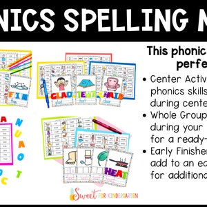 Phonics Spelling Cards Bundle: Hands-on Word Building Activity With ...