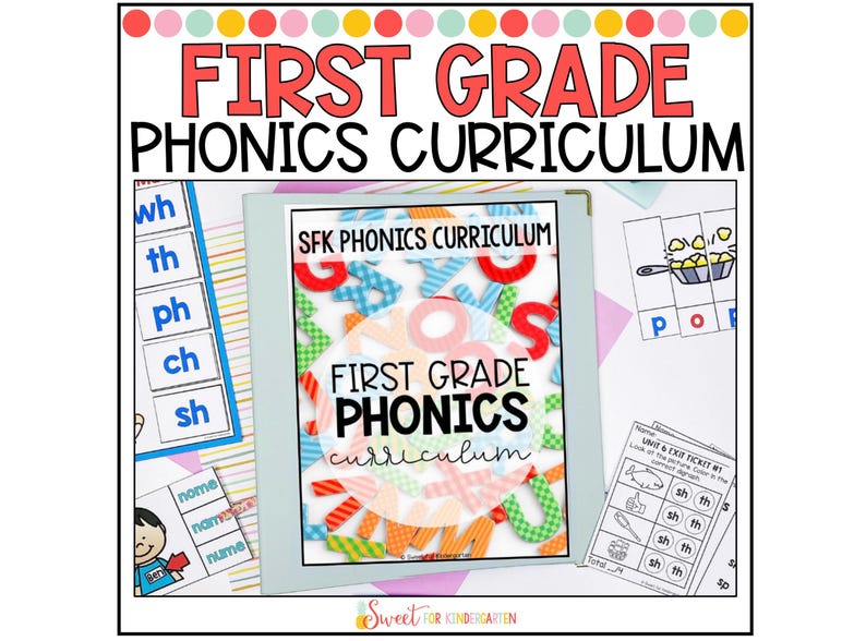 Complete First Grade Phonics Curriculum | Lessons Activities Worksheets ...