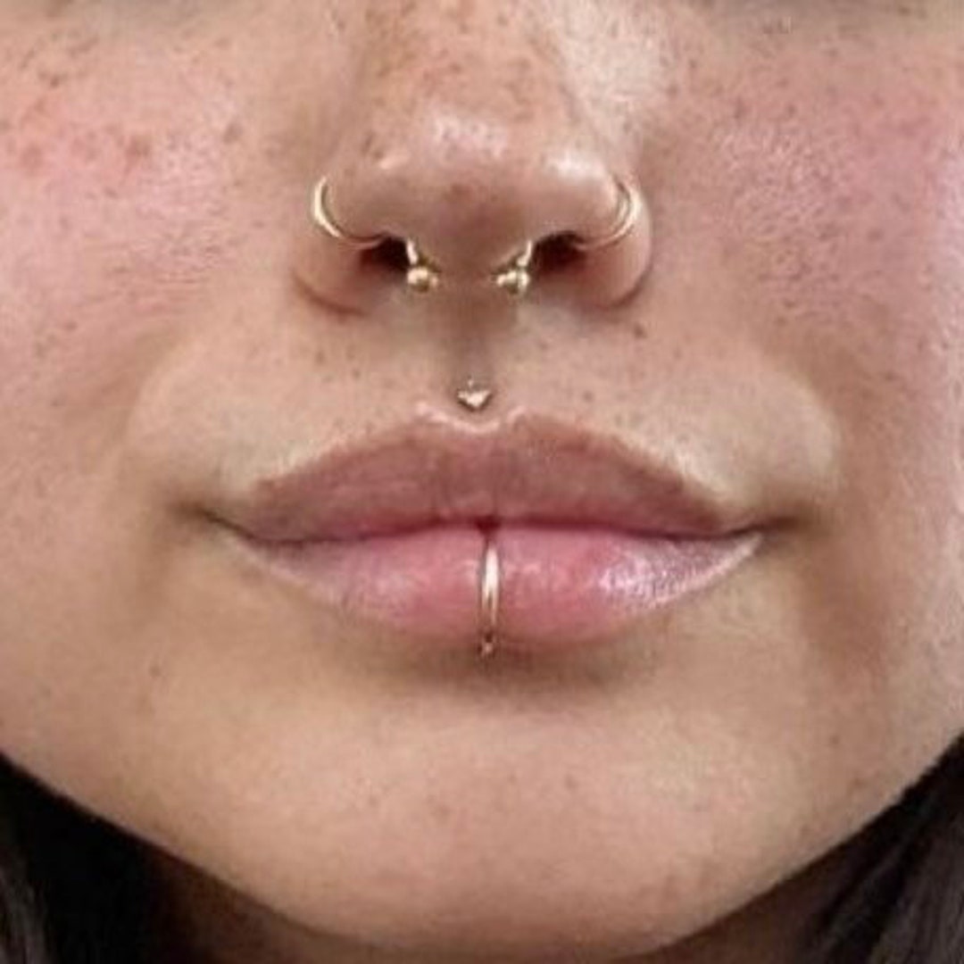 Gold Silver Stainless Steel Nose Hoop Ring Septum Lip Tragus - Etsy UK