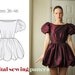 MERRY Dress Sewing Pattern, Bubble Hem Dress Evening Dress Party Dress ...