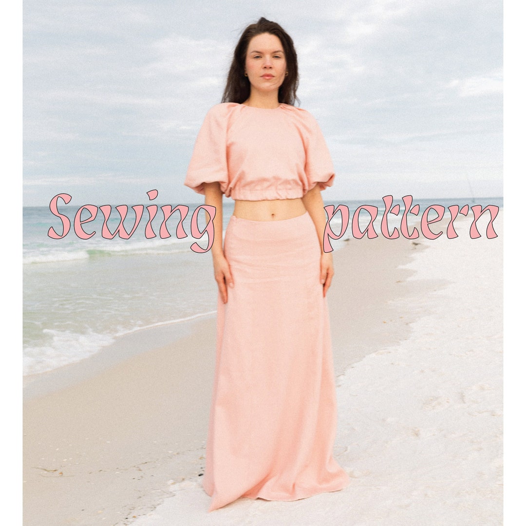Skirt Sewing Pattern for Women Long Skirt Maxi Cottage Core Skirt Easy ...