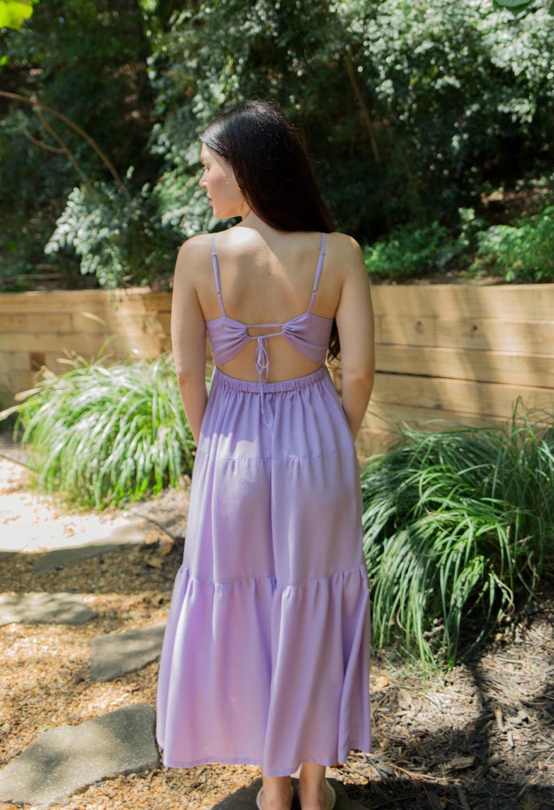 Open Back Summer Dress Sewing Pattern, Beginner Friendly (PDF Pattern ...