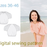 70s Knit Collar Shirt - PDF Sewing Pattern - Unisex Sizes XS-XXL - Etsy ...