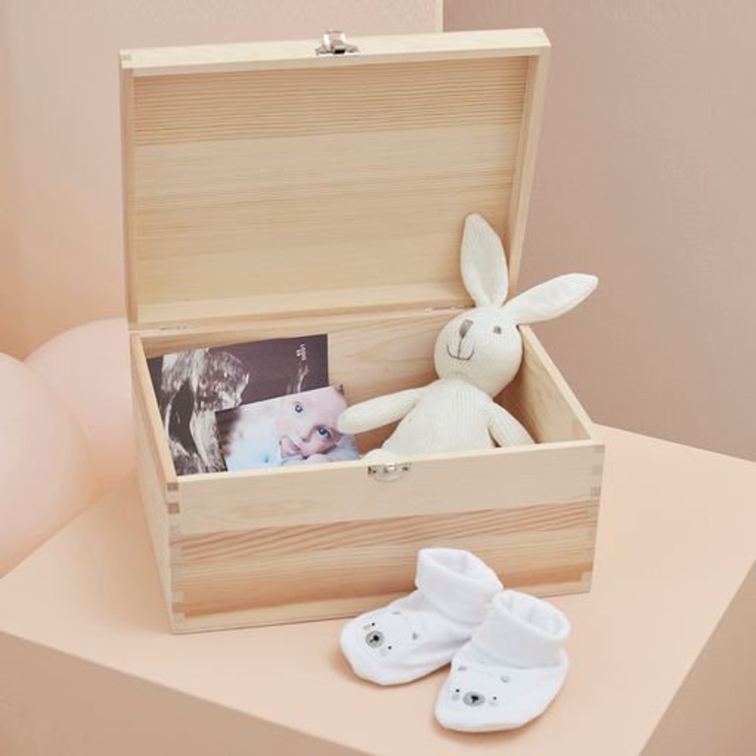Wooden Baby Memory Keepsake Box - Etsy