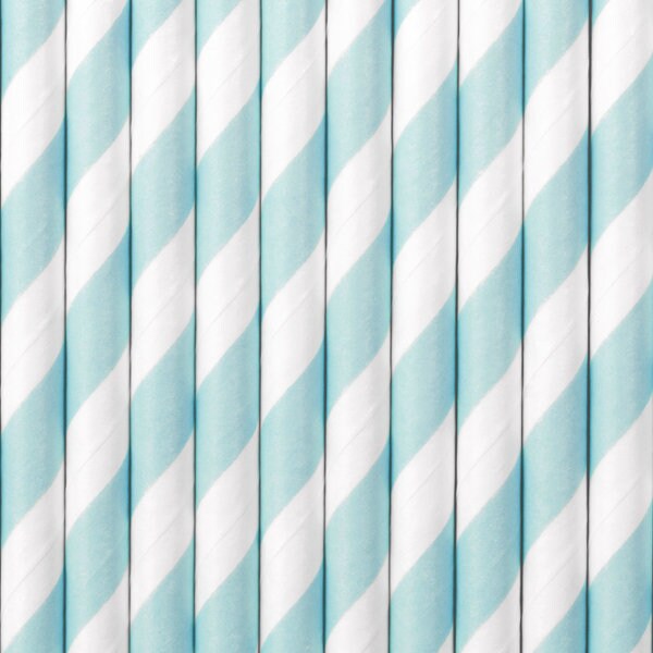 Baby Blue Straws - Etsy