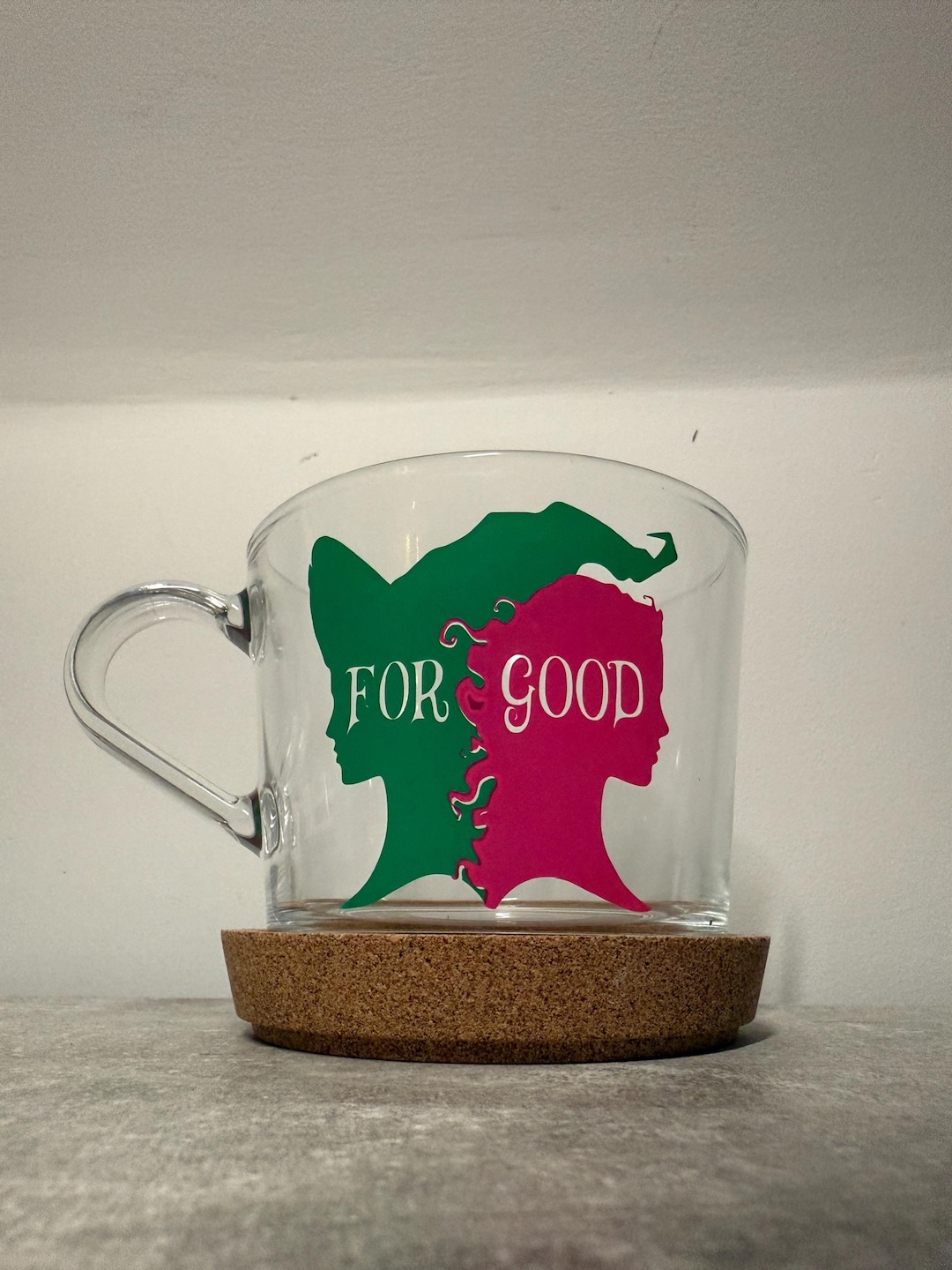 Elphaba and Glinda for Good Mug / Wicked Musical Inspired Mug / Pink ...