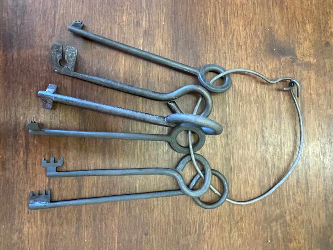 19th Century Wrought Iron Master Keys Master Key Vintage France ...