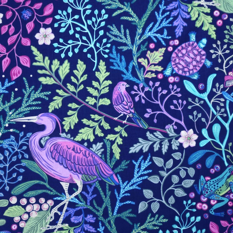 River Life Cotton Fabric - Etsy UK