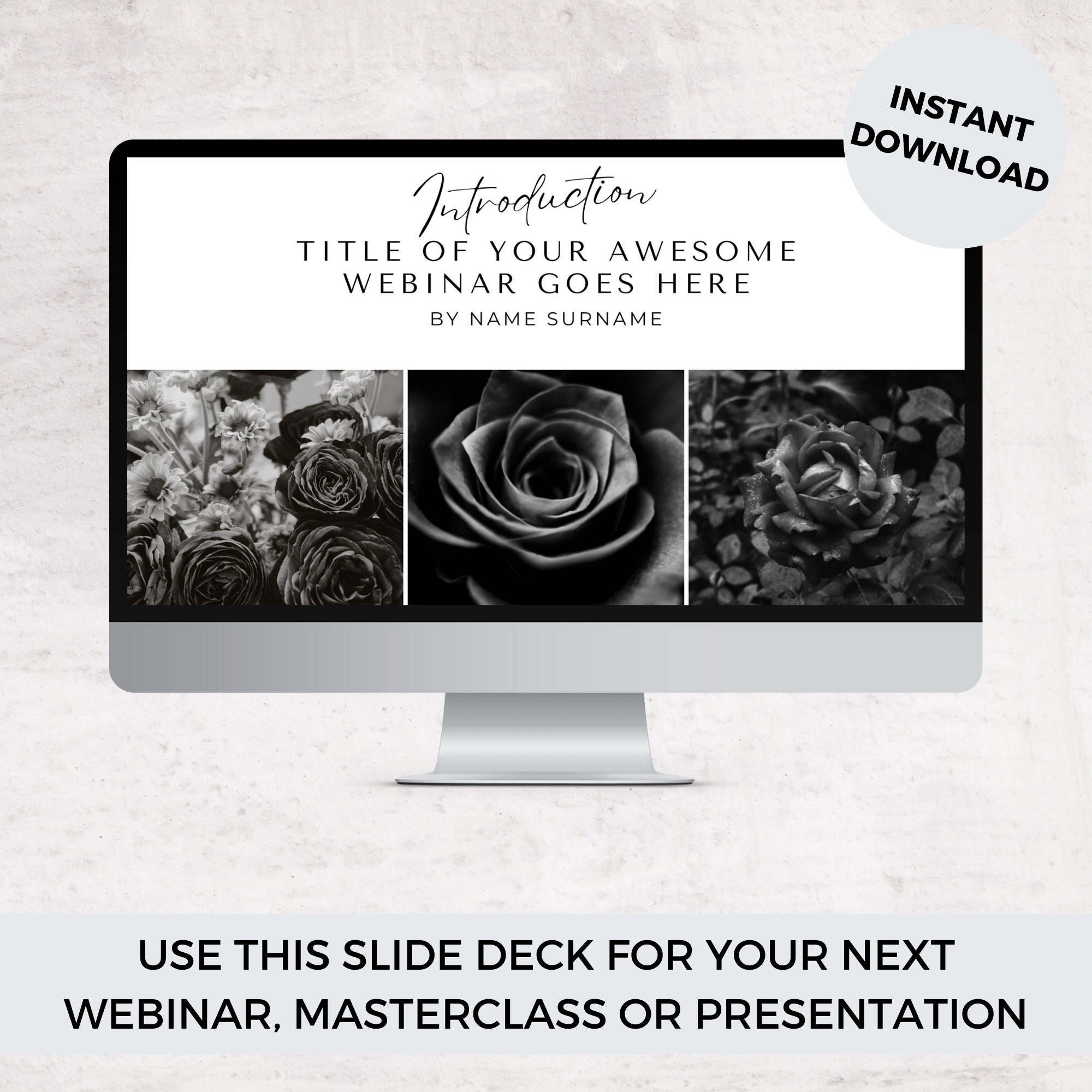 Webinar Slide Deck Templates Canva Templates Masterclass - Etsy