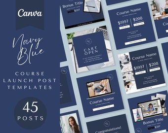 Social Media Course Template - Etsy