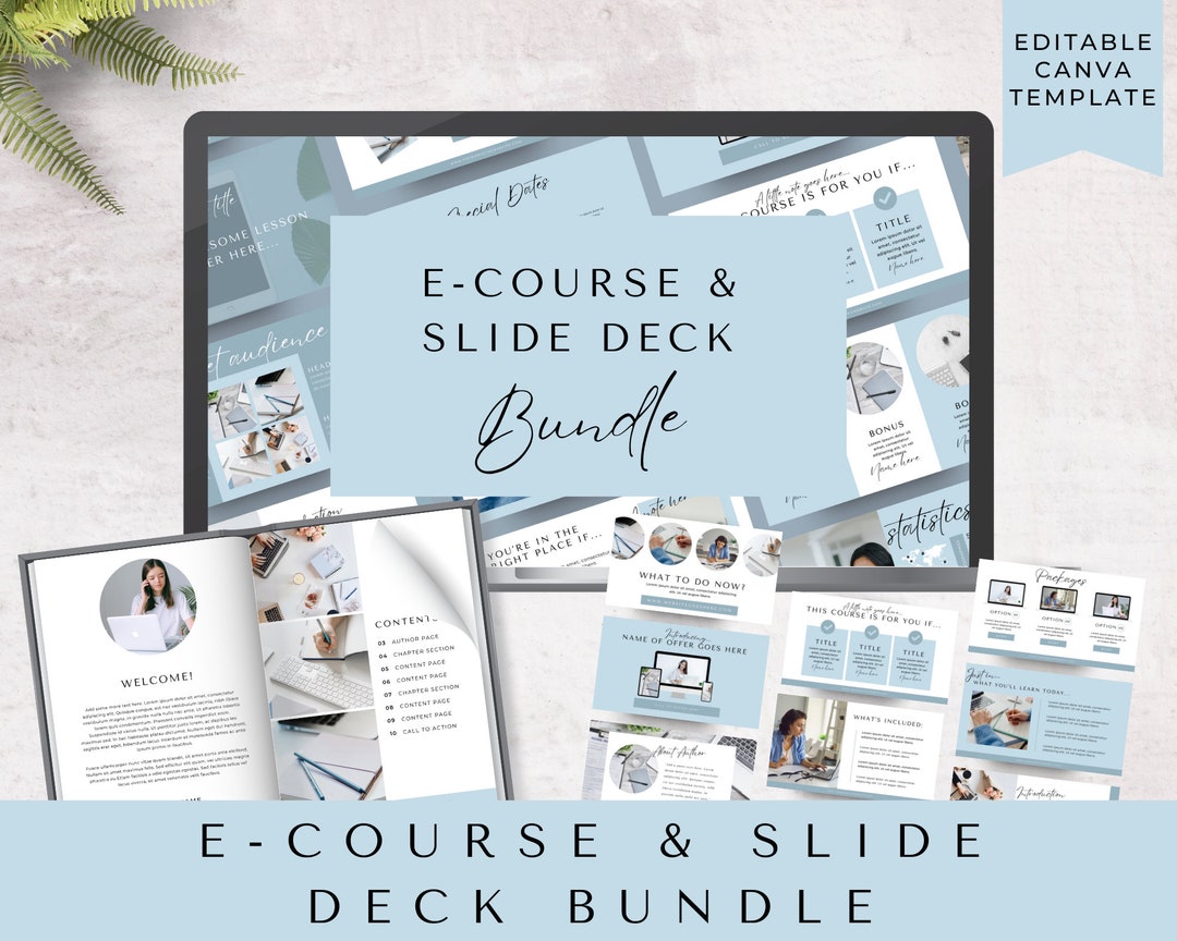 E-course & Slide Deck Bundle, Course Workbook, Webinar Slide Deck ...
