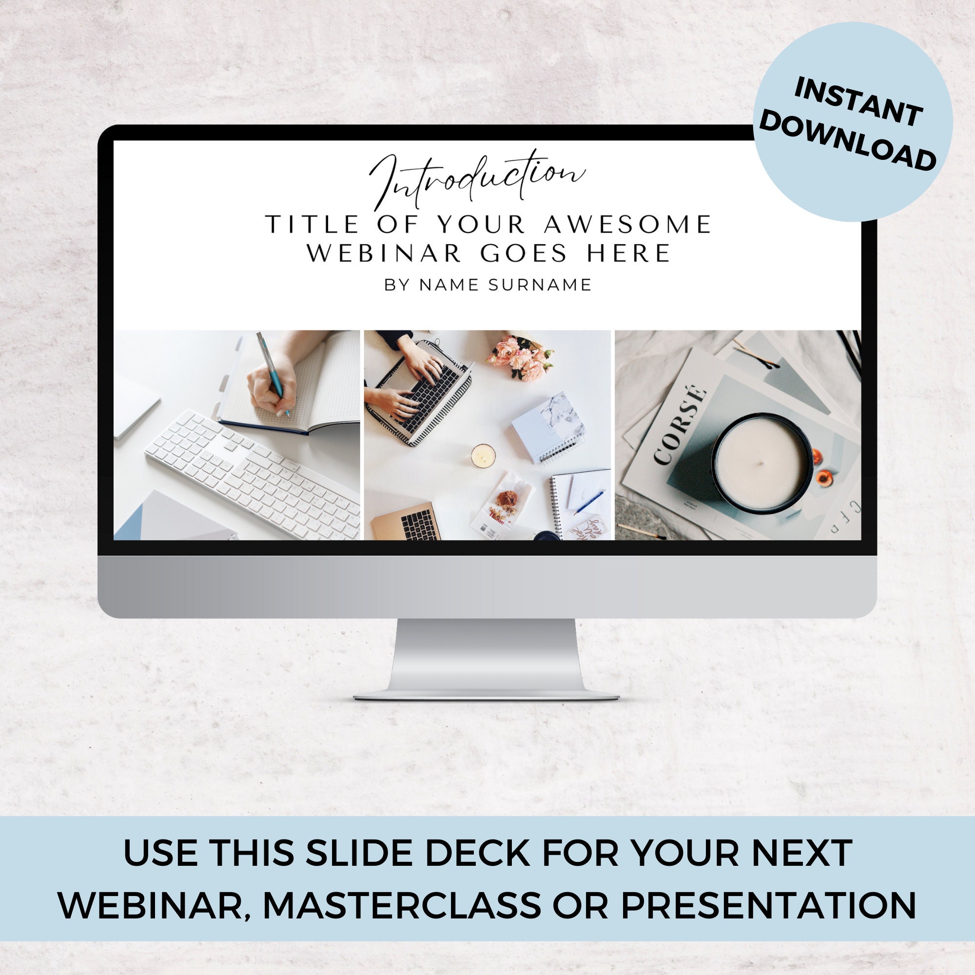 E-course & Slide Deck Bundle, Course Workbook, Webinar Slide Deck ...