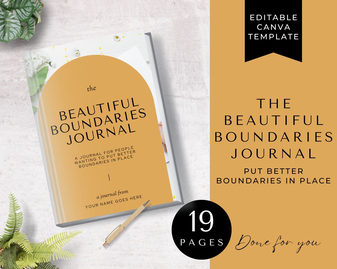 Beautiful Boundaries Journal Done for You Lead Magnet - Etsy