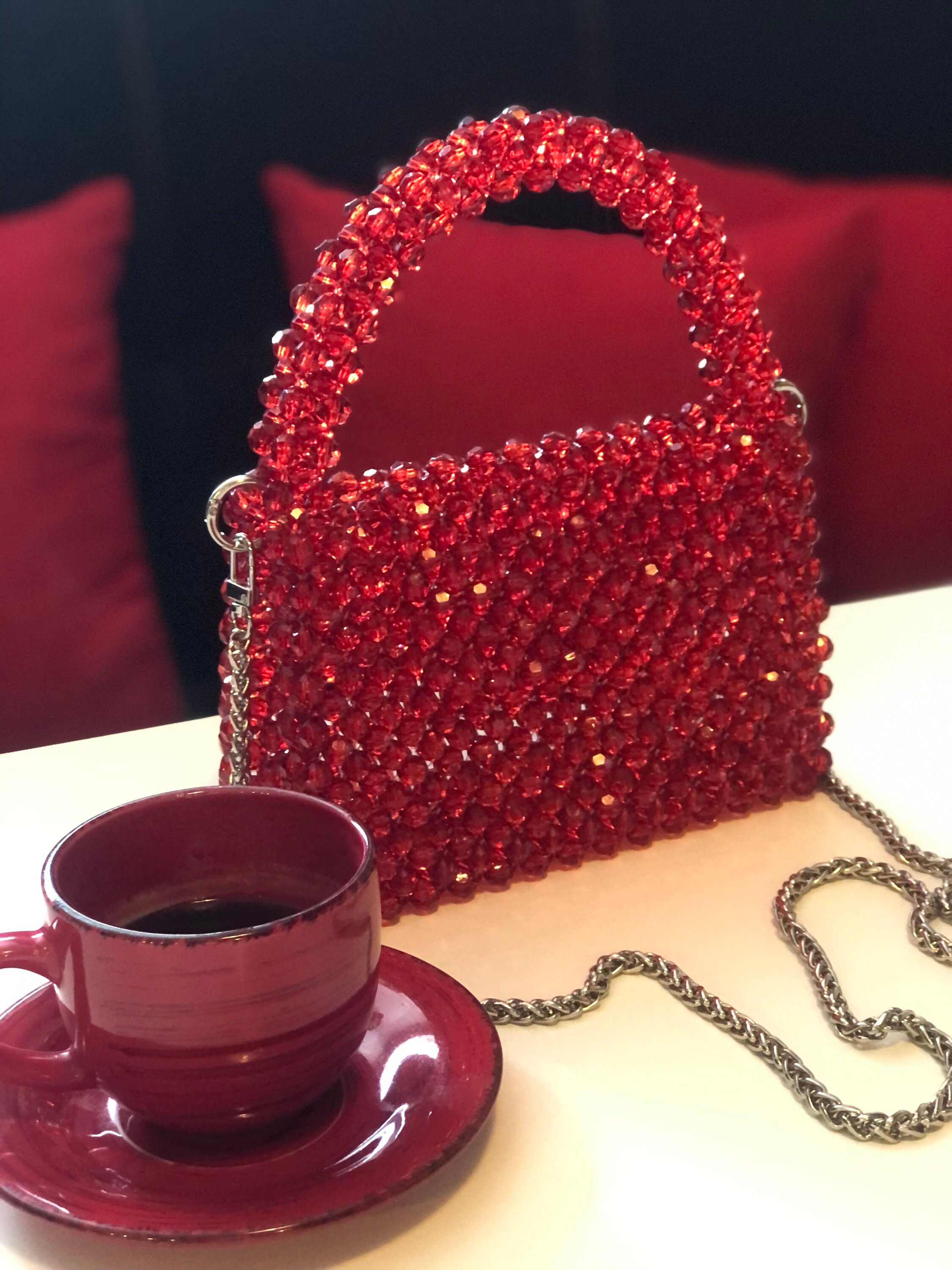 Red Star Bag, Bead Bag, Gift - Etsy