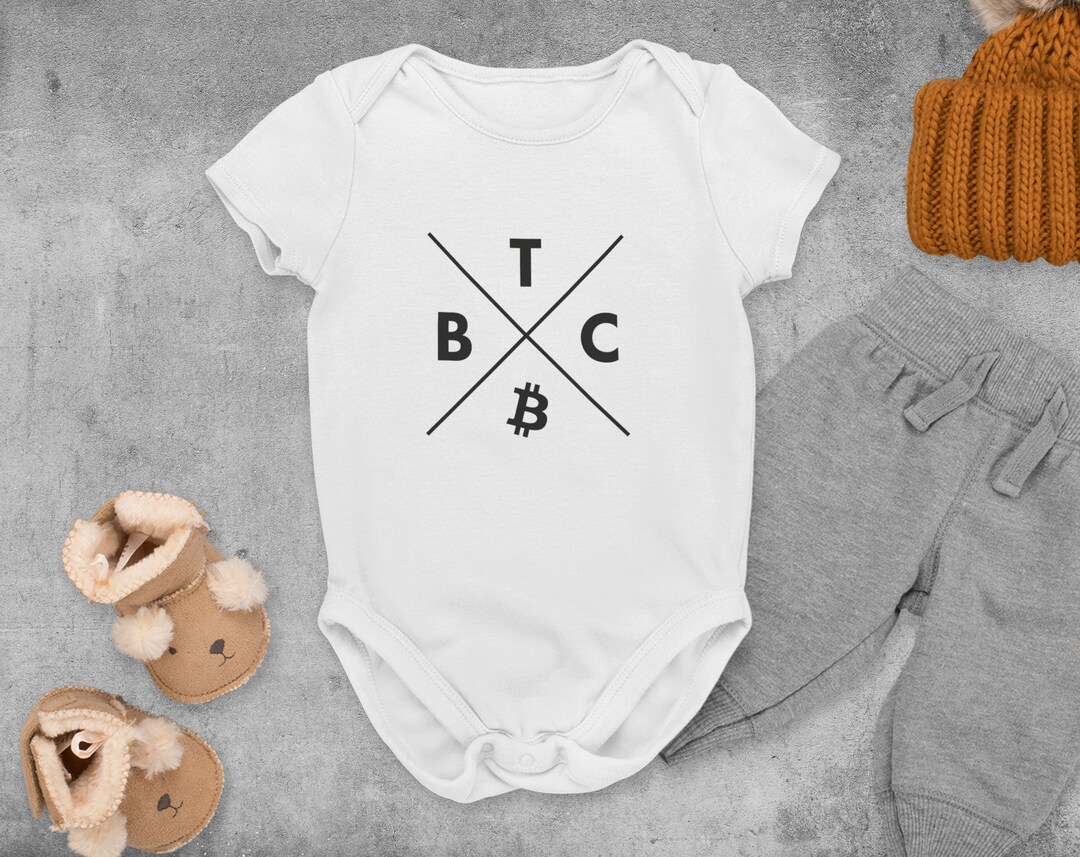 Bitcoin Baby Onesie X Logo Printed Crypto Onesie Unisex Onesie - Etsy