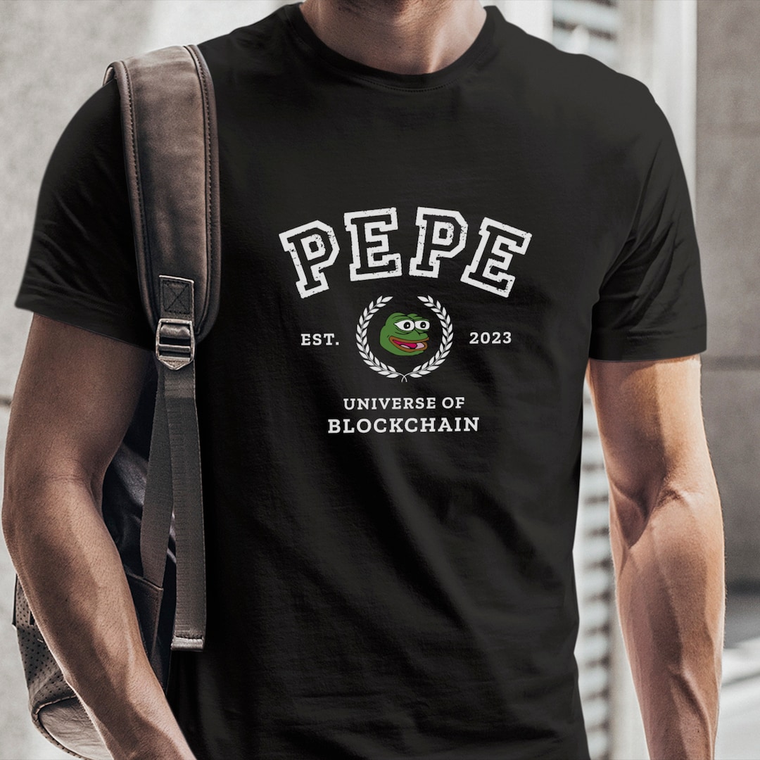 Pepe the Frog Meme Shirt, Crypto T-shirt Universe of Blockchain ...