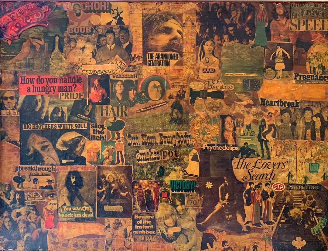 SIXTIES COLLAGE ORIGINAL Authentic 60s Magazines Capture an Epoch of ...