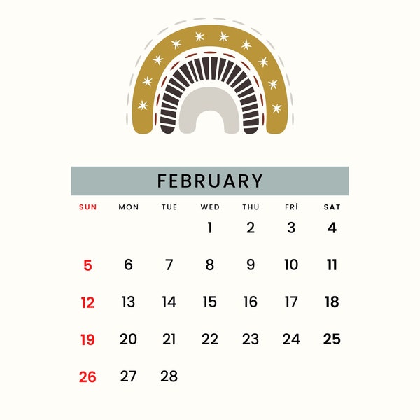 2023 Calendar Clip Art - Etsy