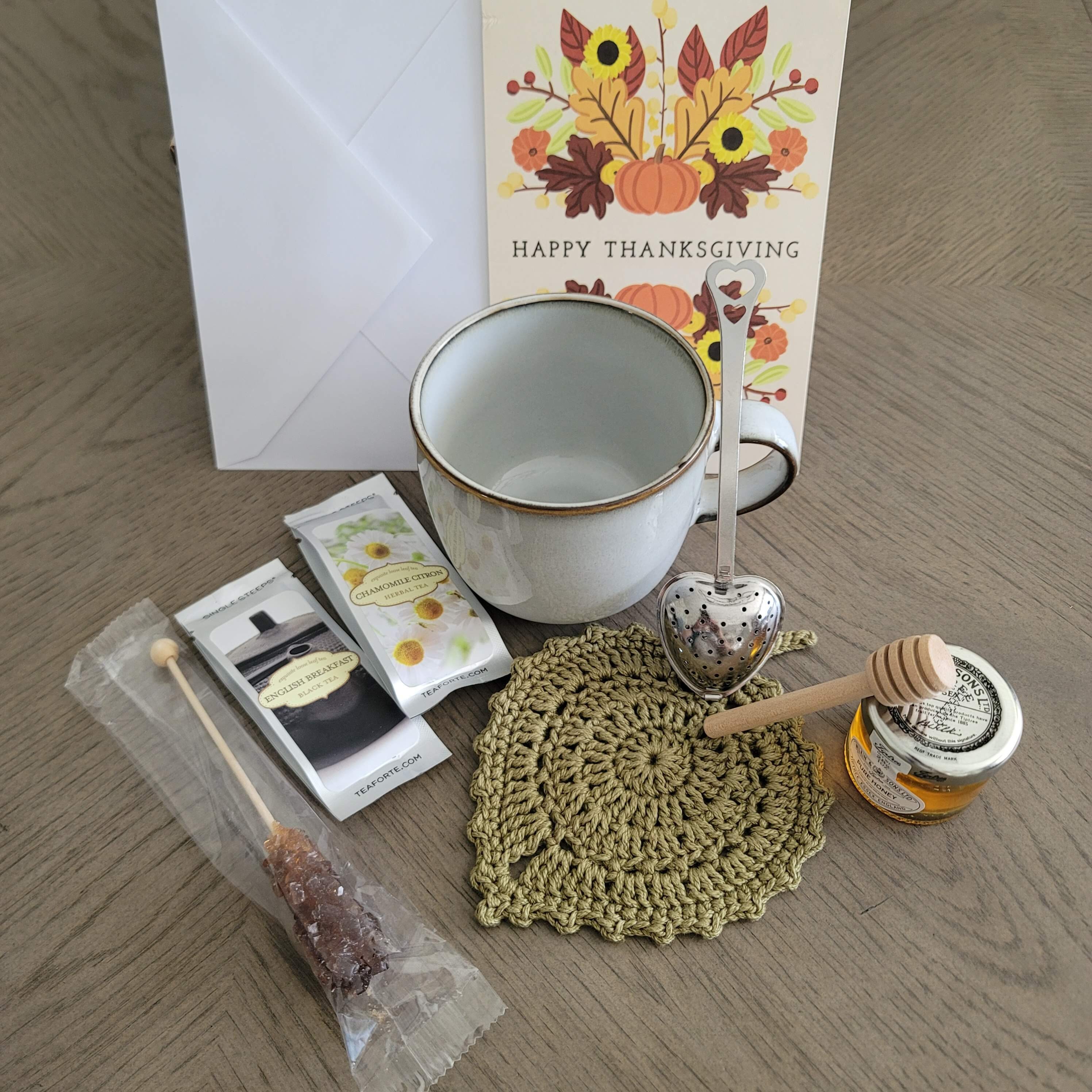 Thanksgiving Gift Set, Tea Gift Set, Fall Gift Box, Gift for Colleague ...
