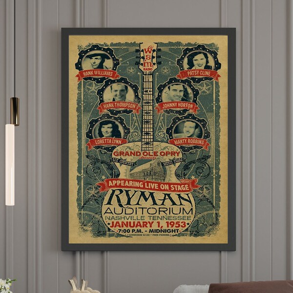 Grand Ole Opry Poster - Etsy