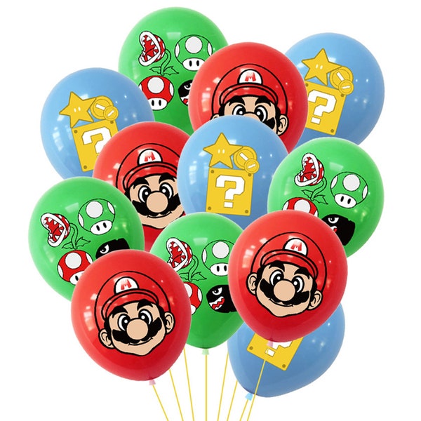 Mario Balloons - Etsy