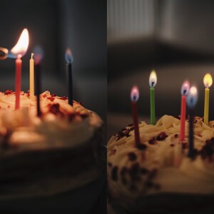 Colorful Birthday Cake Candles, Colour Flame Colour Fire, Surprise ...