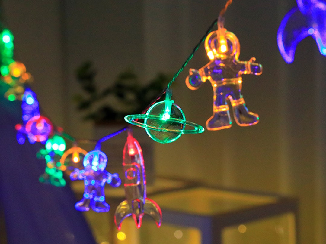 Multicolor Astronaut Space Fairy String Lights, 10pcs LED 1.5M String ...