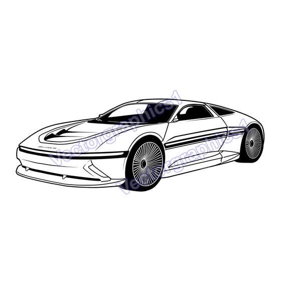 Delorean 2022 Electric Svg Png Car Vector - Etsy