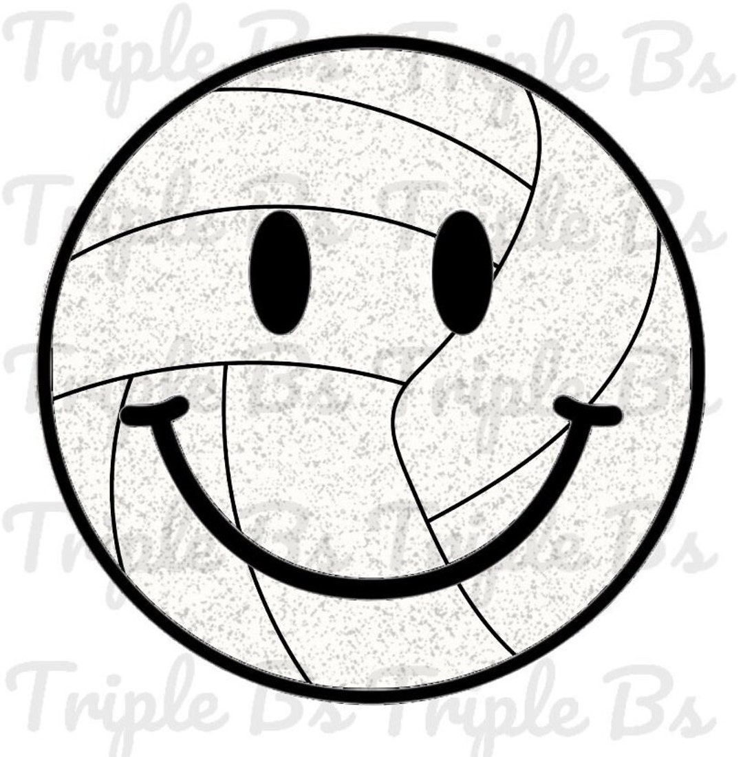 Volleyball Smiley Face PNG, Digital Download Sports Mama Volleyball ...