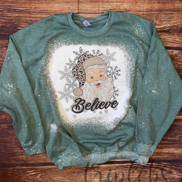 Bleached Christmas Sweatshirts - Etsy