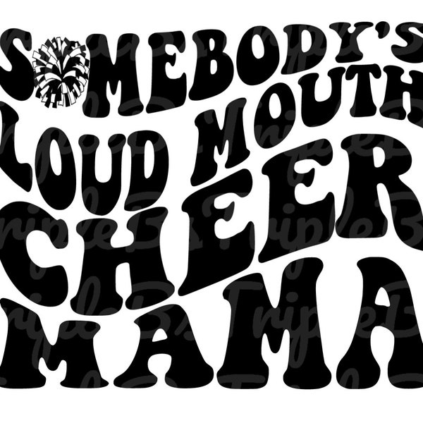 Cheer Mom Loud Mouth - Etsy