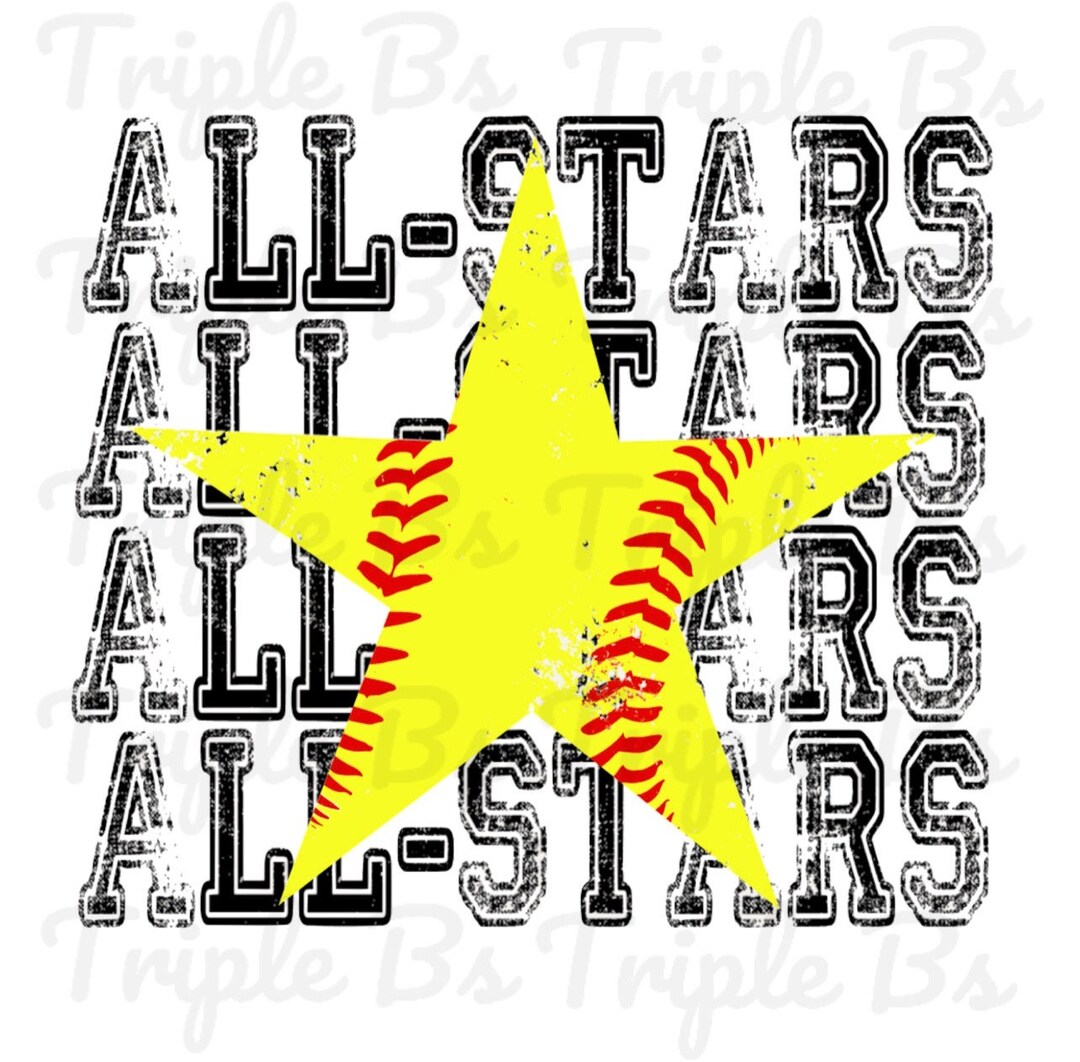 All-stars / Softball PNG, Digital Download Softball Softball Shirt ...