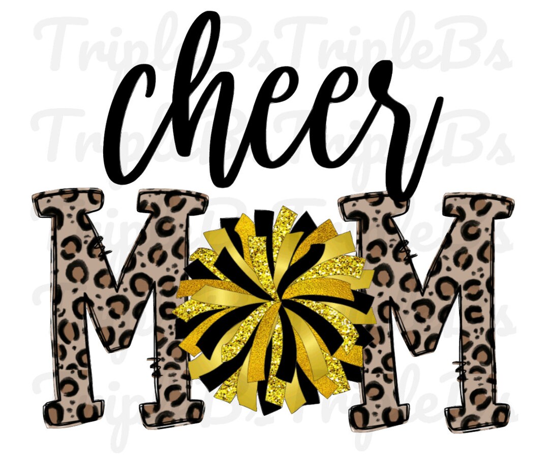 Cheer Mom PNG Digital Download Leopard Cheer Shirt - Etsy