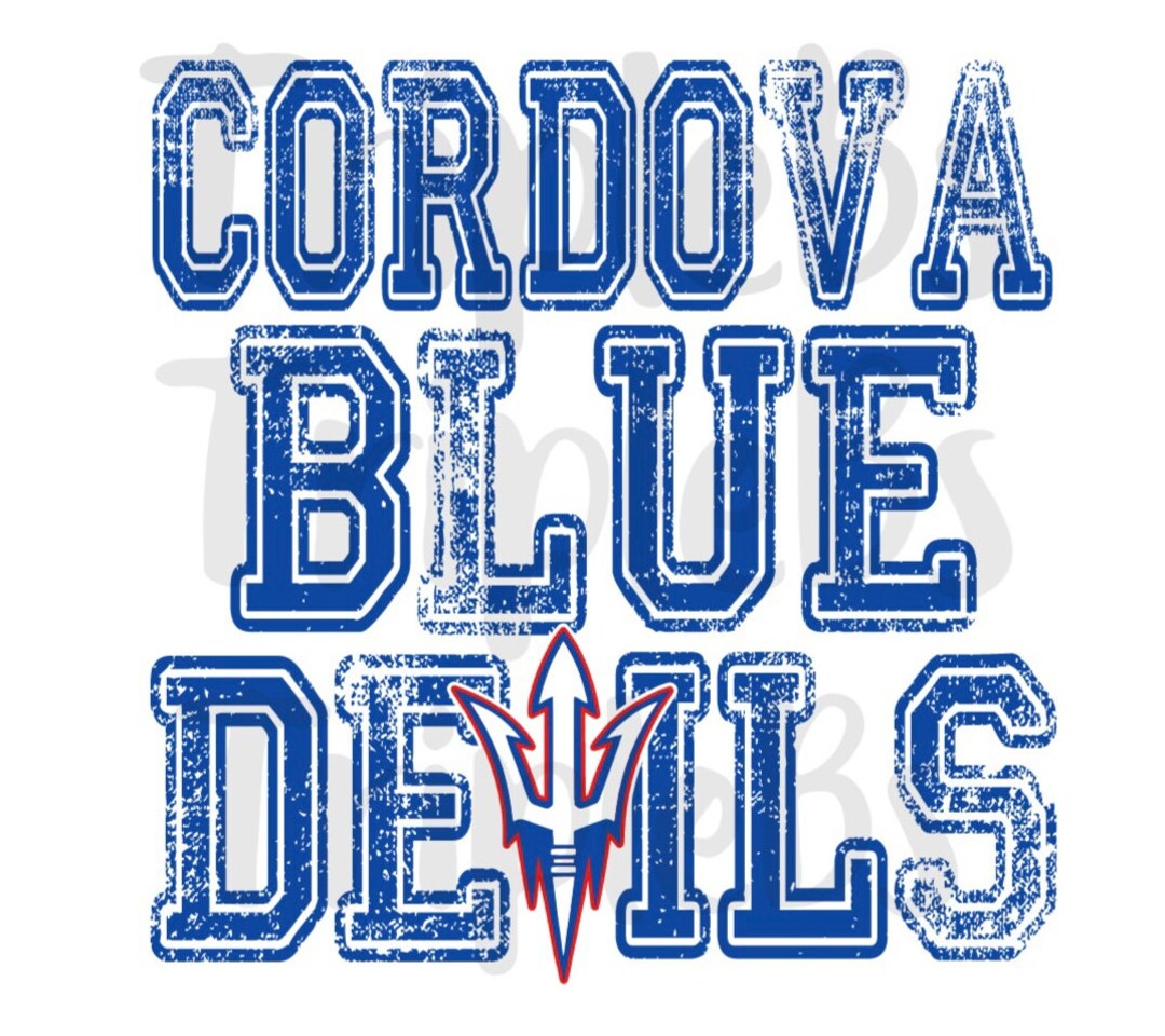 Cordova Blue Devils Mascot PNG Digital Download - Etsy