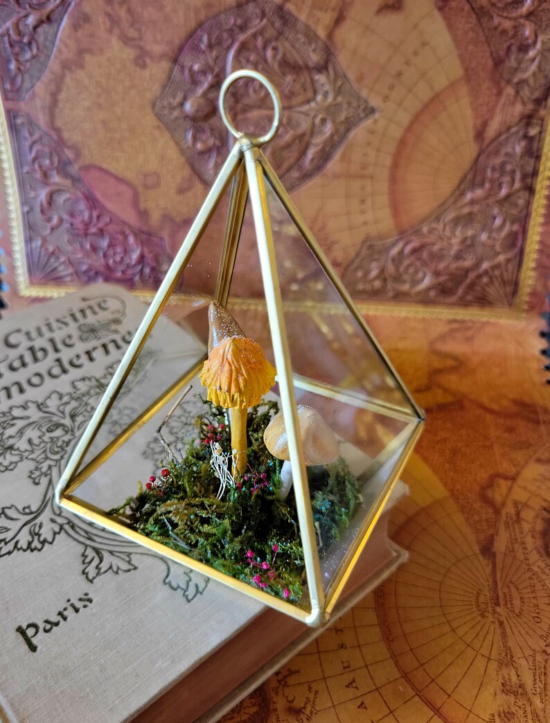 Geometric Mushroom Terrarium | Polymer Clay - Etsy