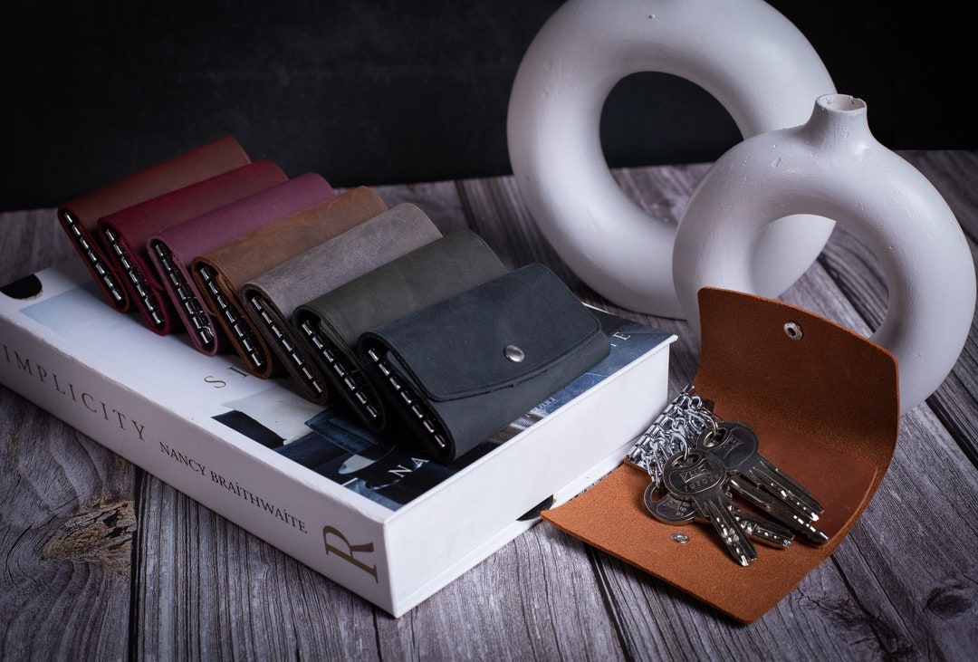 Leather Key Case Key Holder Multi Key Chain Key Organizer Key Wallet ...