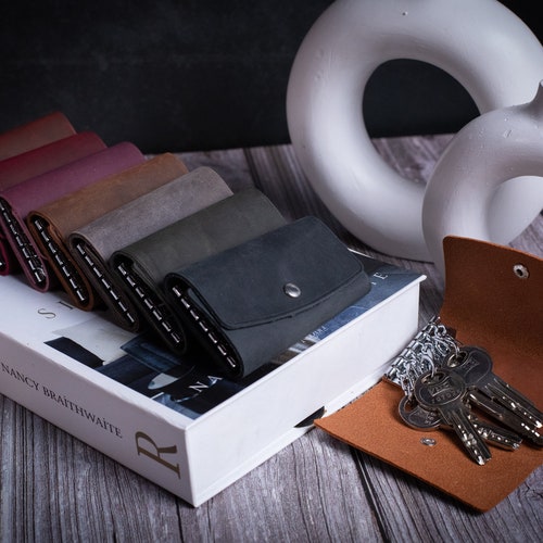 Leather Key Case Leather Key Holder Wallet Key Organizer Bag - Etsy ...