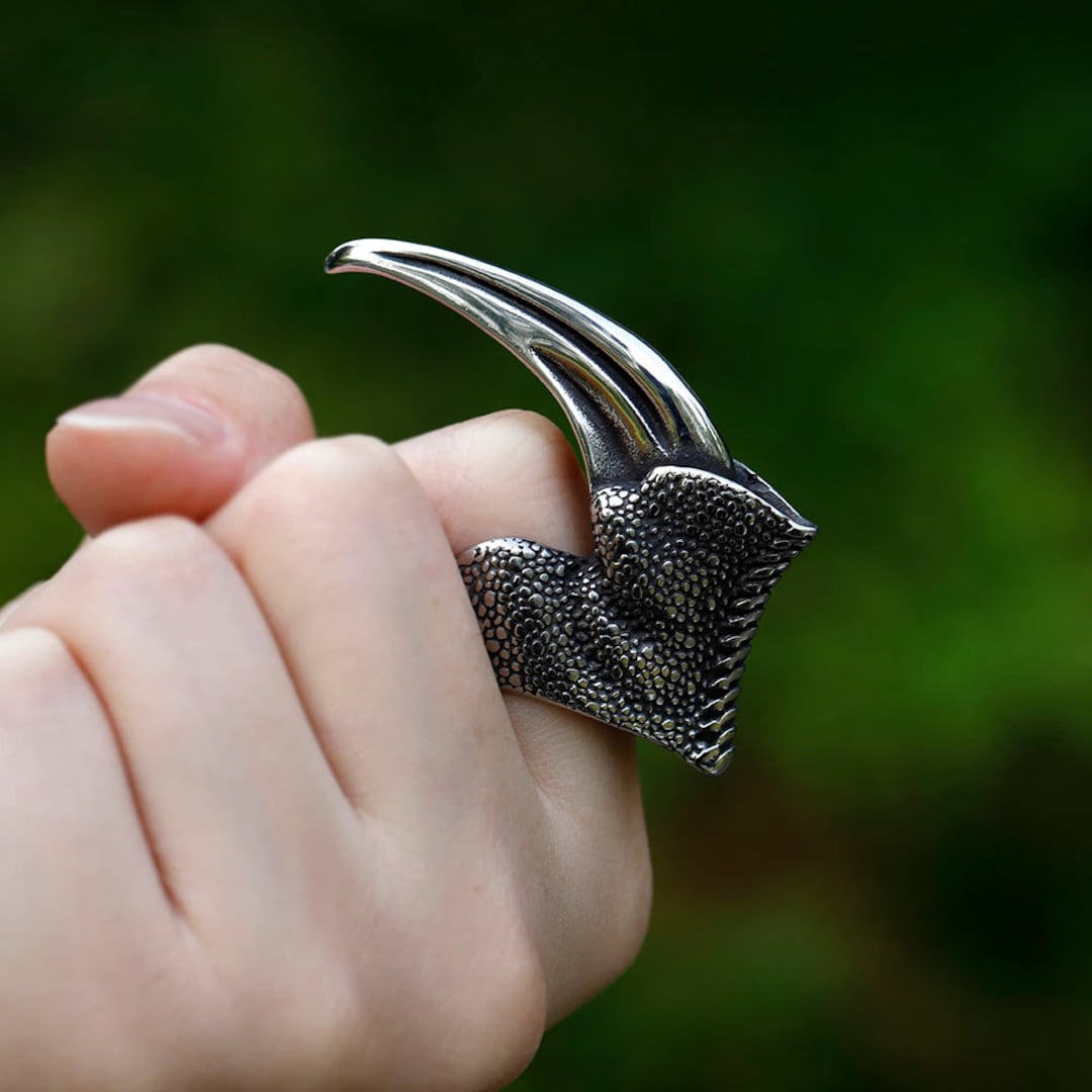 Stainless Steel Dragon Claw Ring, Eagle Talon Ring, Raven Claw Ring ...