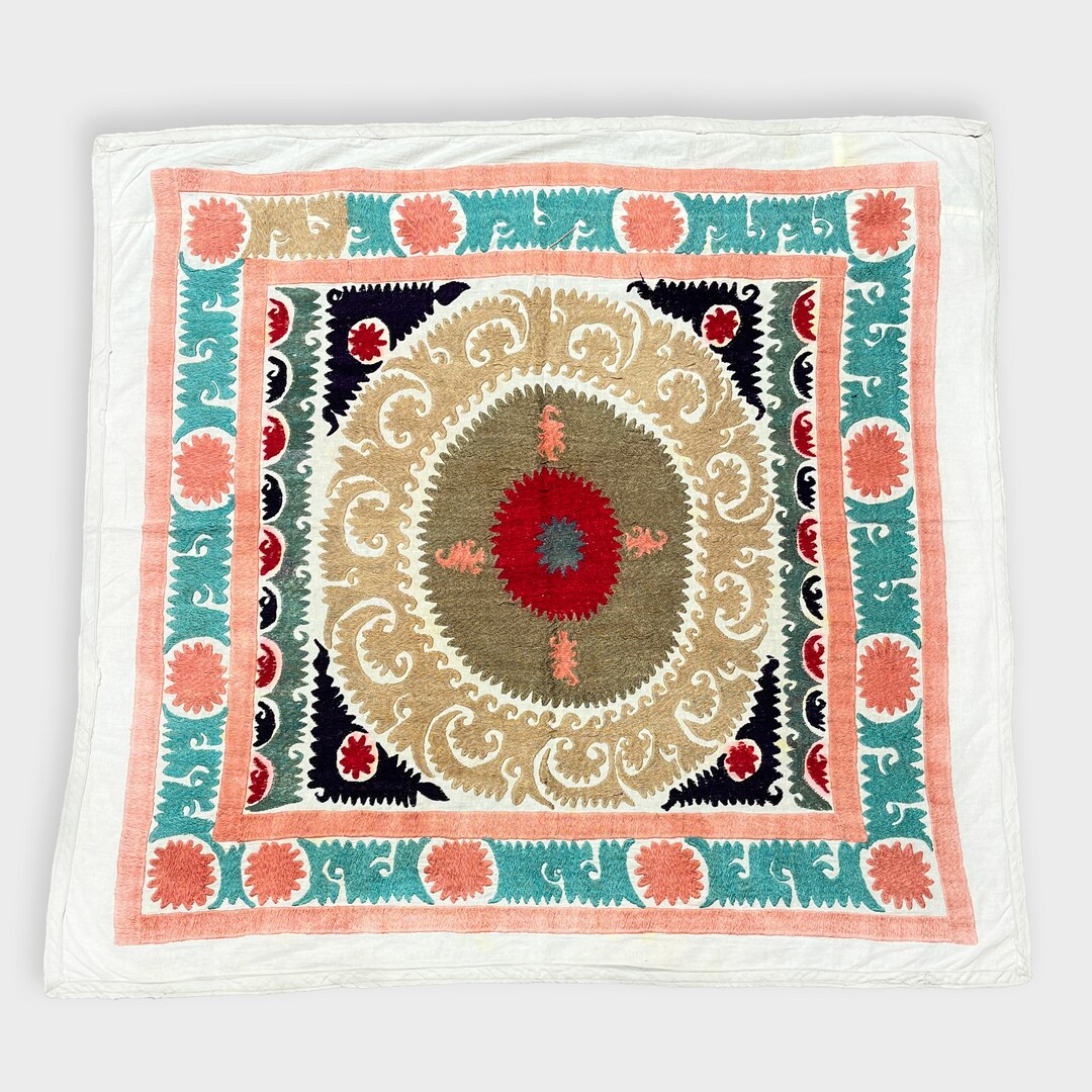 SUZANİ SOFT COLOR Full Embrodeiry Handmmade Suzani - Etsy